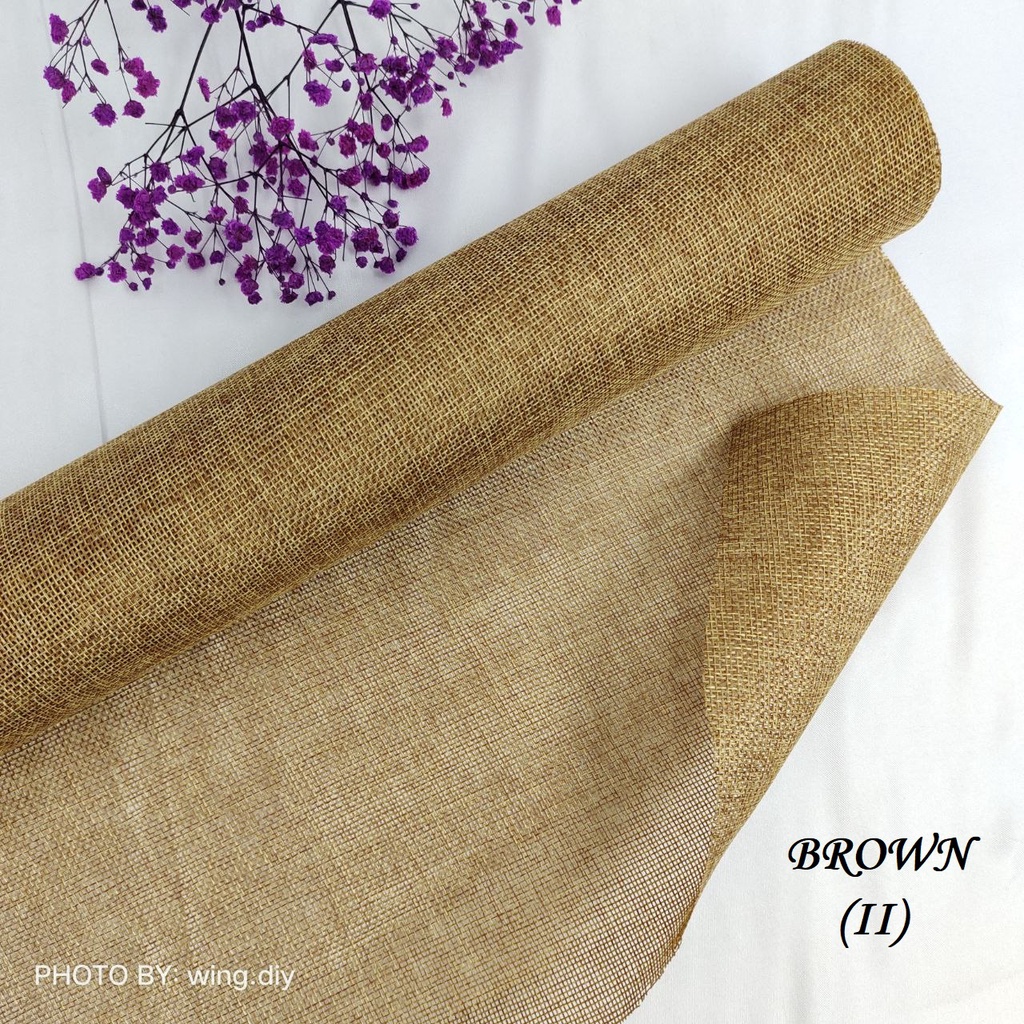 (48CM X 5YARDS +-) GUNNY CLOTH TEXTILE ROLL / JUTE BURLAP CLOTH ...