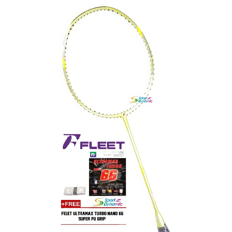 FLEET NANO STAR 900 BADMINTON RACKET - FOC FLEET ULTRAMAX TURBO NANO 66 ...