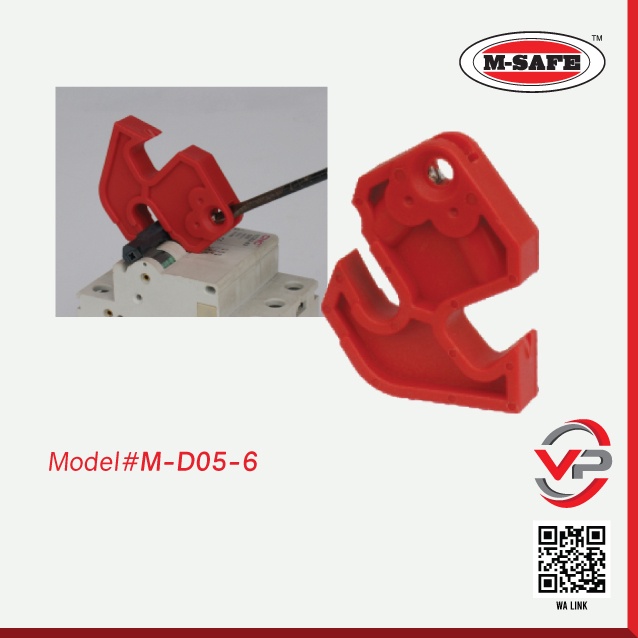 M-SAFE SIMPLE CIRCUIT BREAKER LOCKOUT / ELETRICAL CIRCUIT BREAKER MCB LOTO SAFETY PRODUCT - 1 PC ...