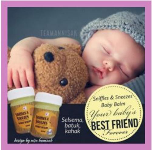 Sniffles & Sneezes Baby Balm( Selsema & Batuk) | Shopee Malaysia