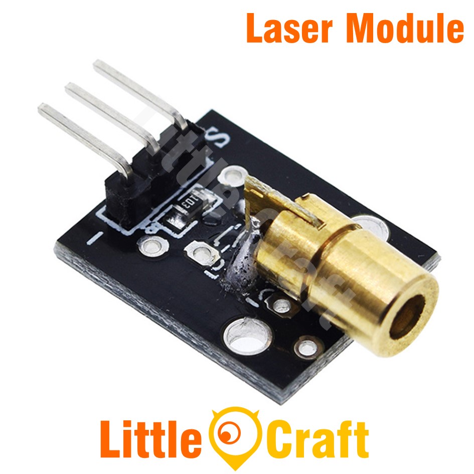 Laser Head Sensor Module 5V 650nm Red Color Diode KY-008 | Shopee Malaysia