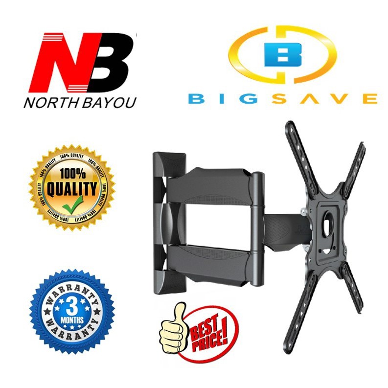 NB P4 LCD TV CANTILEVER MOUNT DOUBLE ARM (FITS 32" - 55") | Shopee Malaysia