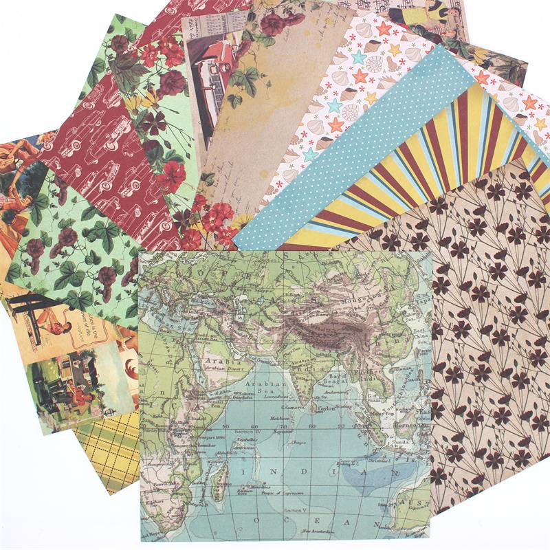 Paper Pack 6"x6" Flower/snowflake/flowers/ texture 12 sheet Art Background Paper Card Making DIY ...