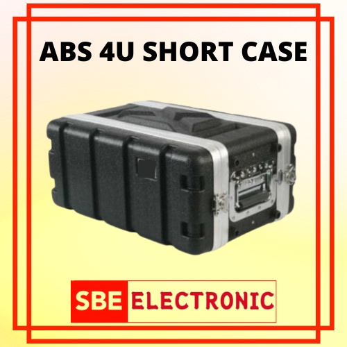 HEAVY DUTY ABS 4U SHORT FLIGHT CASE EQUIPMENT RACK CASE (ABS-004S ...