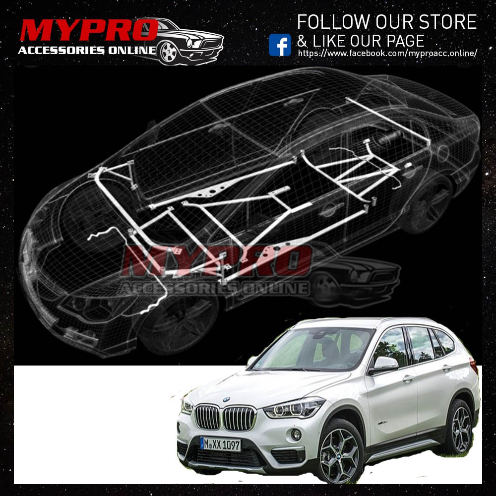BMW F48 (X1-sDrive20i) 2.0T '15 (2WD)100%Original Ultra Racing Bar ( FULLSET ULTRA RACING BAR ...