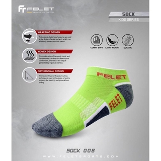 Fleet Felet Comfy Socks Badminton Sock Cotton Sock Sport Sock (Men ...