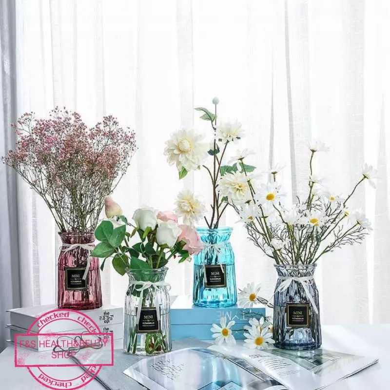Pasu Bunga Nordic Bekas Bunga Flower glass vase Origami Pasu Kaca Gelas ...