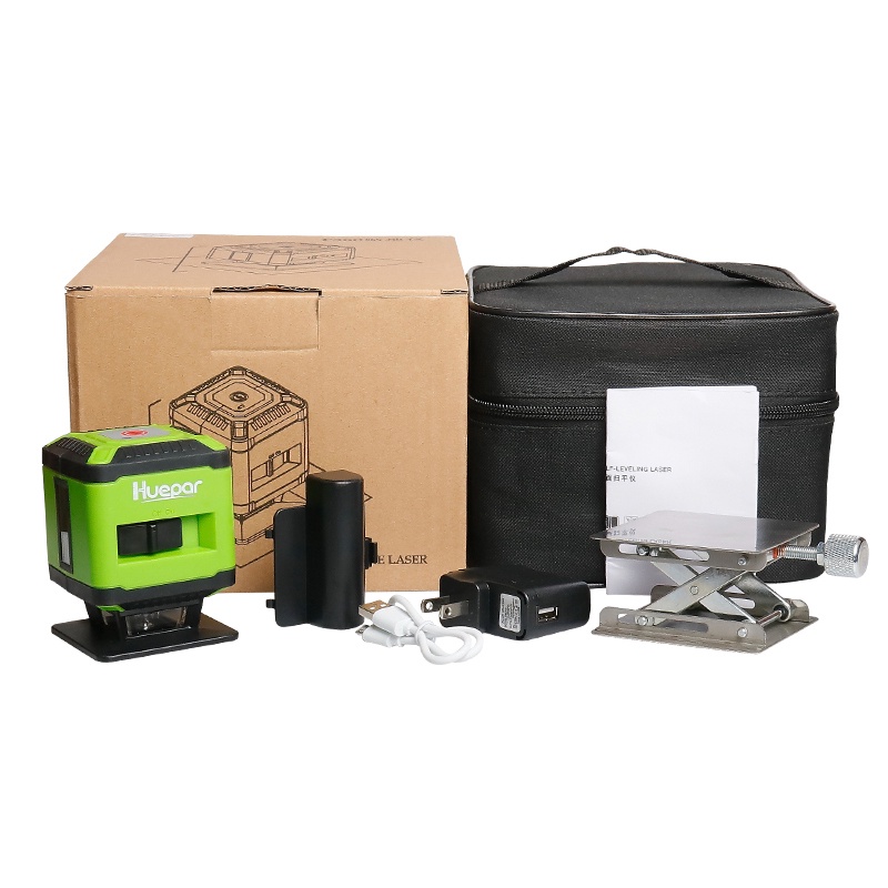 Floor Laser Level 5 Lines Green Beam With Li-ion Battery Switching ...