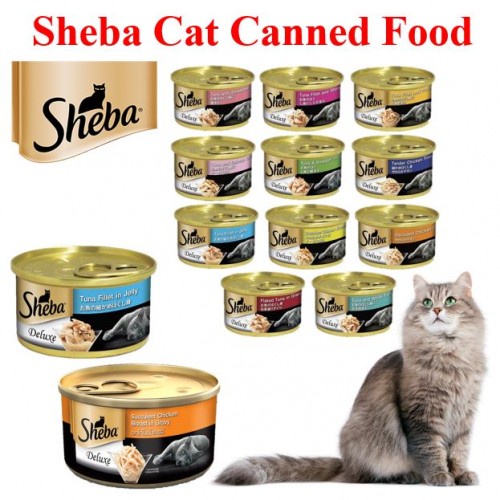 Sheba Cat Canned 85G - Cat Wet Food, Cat Can Food, Tuna, Chicken (10 ...