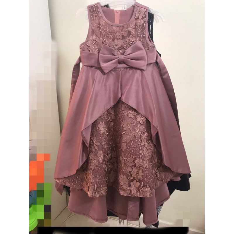 8-12Y Princess Sleeveless Gown Lace Long Dress Kids 519 ( Gaun Labuh ...