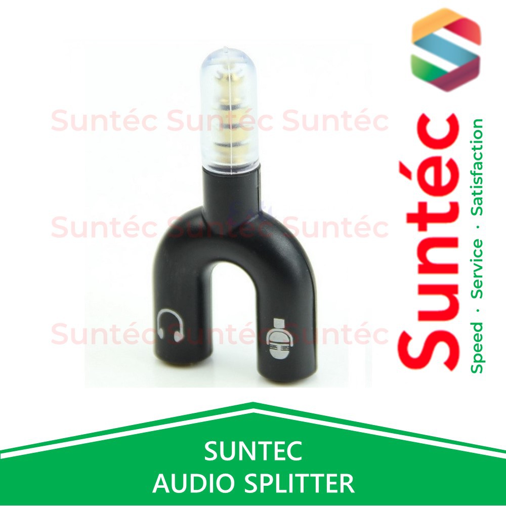 3.5mm U Shape Audio Splitter To Headphone & Mic - K0650 U-shape For ...