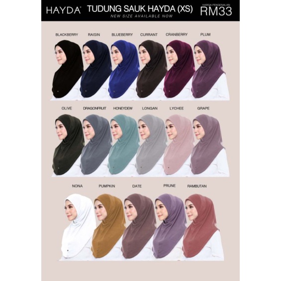 🌸TUDUNG SAUK HAYDA 🌸 | Shopee Malaysia