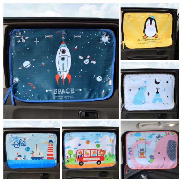 🔥 RESTOCK🔥Cute Cartoon Car Window Sun Shade Curtainsw | Shopee Malaysia