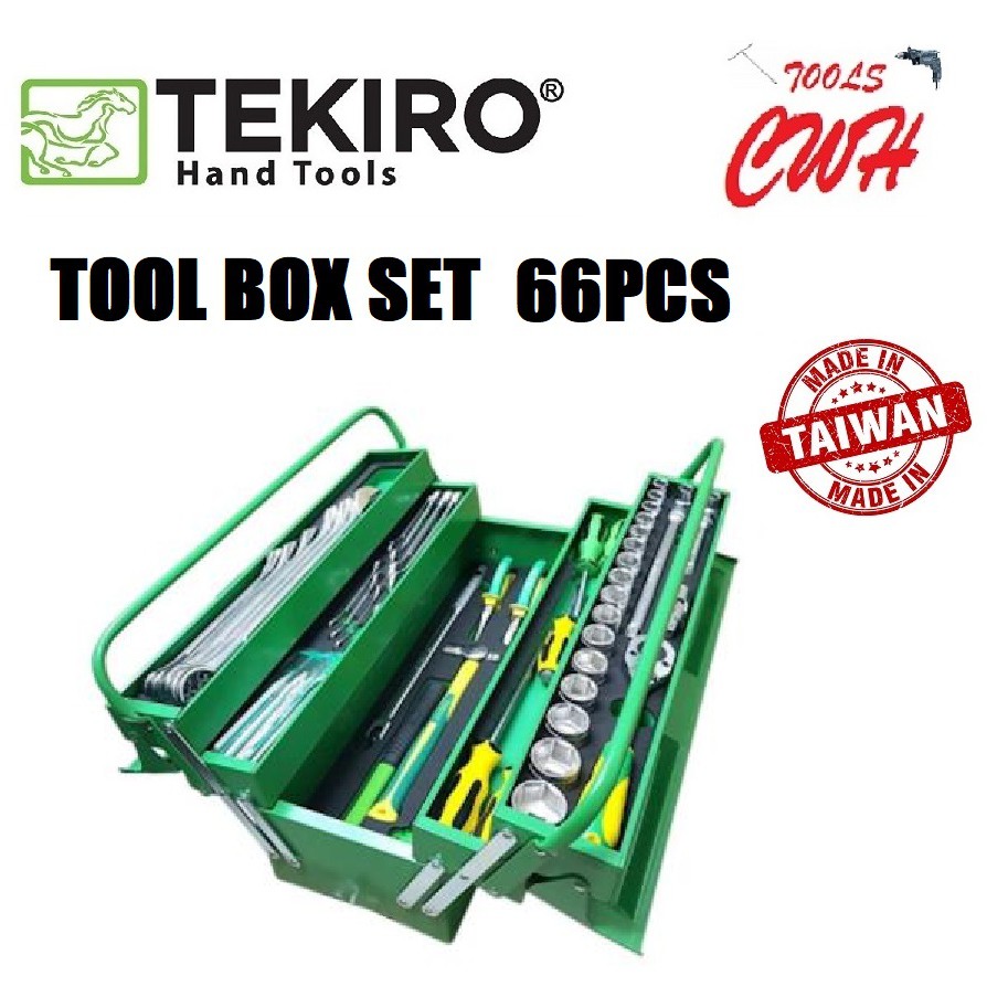 TEKIRO TAIWAN ST-TB1944 72PCS / YATO POLAND YT38950 METAL TOOL BOX SET ...