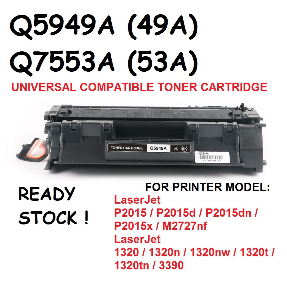 Q7553A 53A Q5949A 49A Compatible Toner HP LaserJet P2015 P2015d P2015dn ...