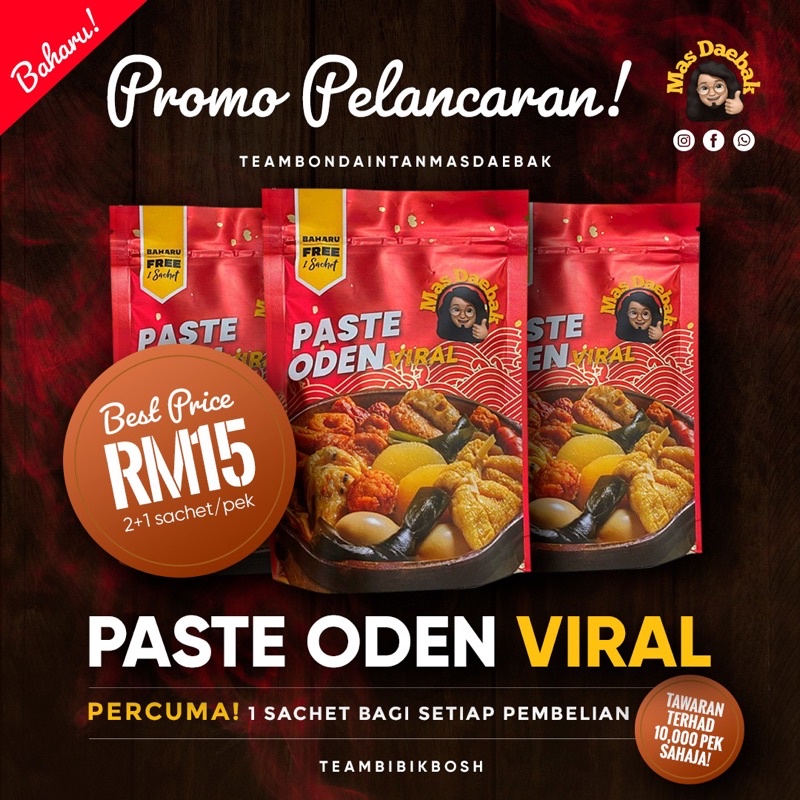 PES ODEN VIRAL MASDAEBAK DAN FREEGIFT | Shopee Malaysia