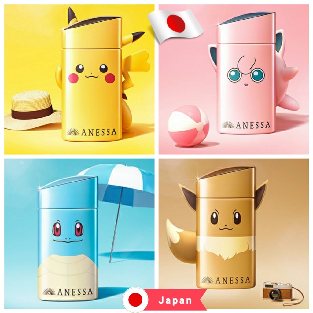【READY STOCK】Shiseido - ANESSA × Pokemon Perfect UV Sunscreen Skincare ...
