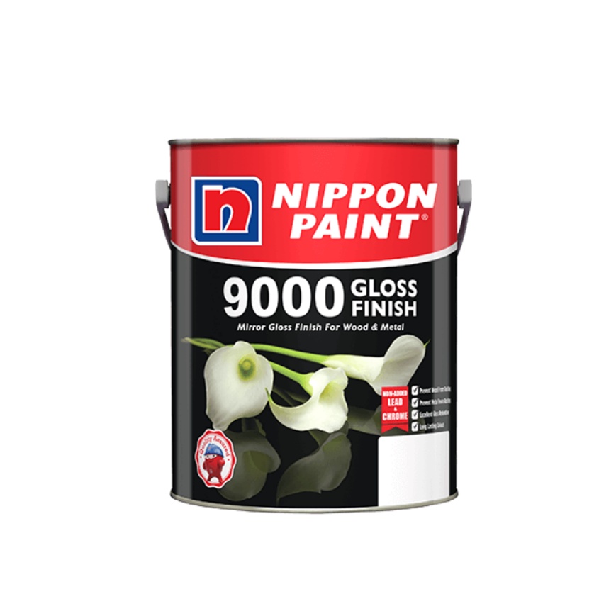 Nippon Paint 9000 Gloss Finish 1L/ 5L (All colour available) | Shopee ...