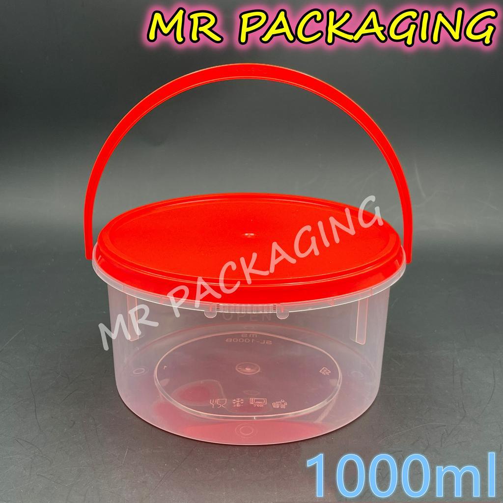 MS SL 1000B Safety Lock Round Container with Handle [ 15sets± ] 1000 ml ...