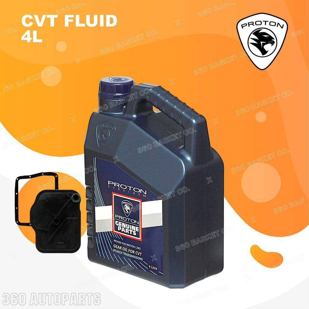 GENUINE ORIGINAL PROTON MINYAK ATF CVT TRANSMISSION GEAR OIL FLUID (4L ...