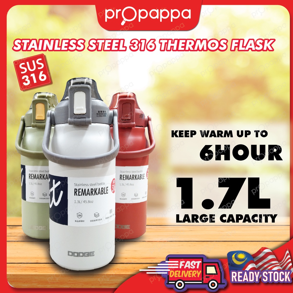 Propappa - Stainless Steel 316 Thermos Flask Vacuum Flask With Straw ...