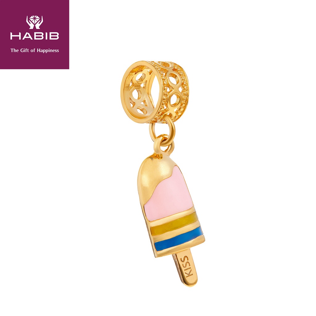 HABIB Quincy Gold Charm, 916 Gold | Shopee Malaysia
