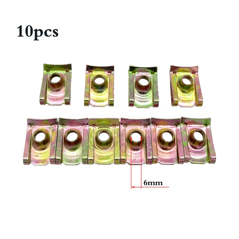 U-Type Car Clips Rivets M5 M6 M8 For Car Motor Tread Panel Spire Nut ...