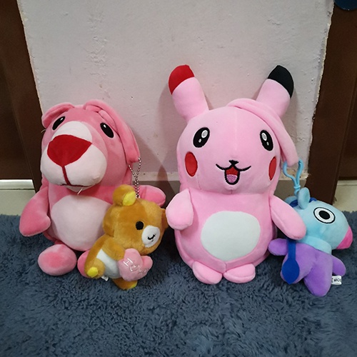 Plush Toy - Pink Panther, Pink Pikachu | Shopee Malaysia