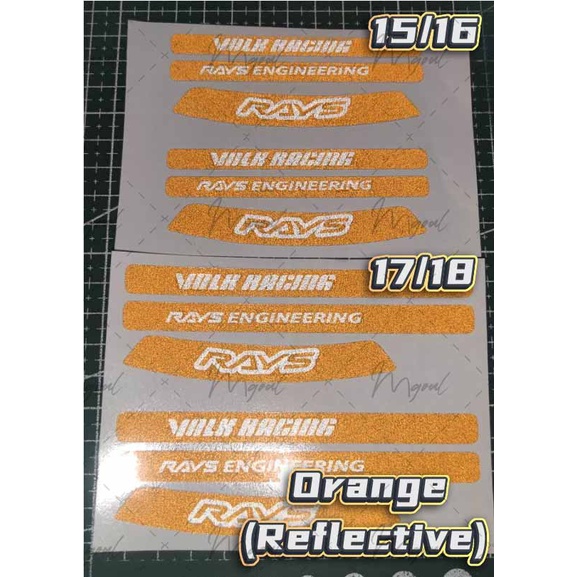 [READYSTOCK]VOLK RACING Ce28 CR II CE28 SL HIGH GRADE RIMS STICKER ...