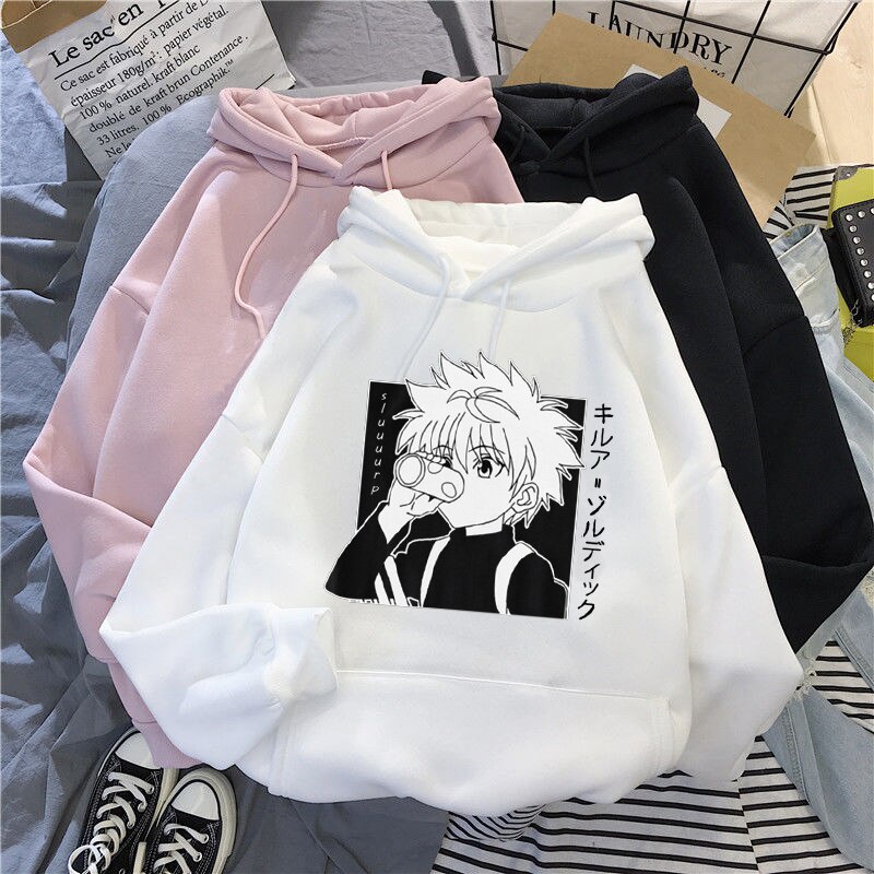 Kawaii Hunter X Hunter Men Pullover Unisex Hoodies Sweatshirt Killua ...
