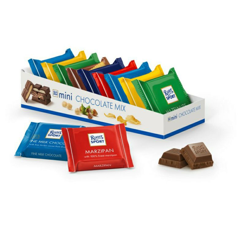 Ritter Sport Mini Chocolate Mix 150gm (9pcs x 16.67gm) | Shopee Malaysia