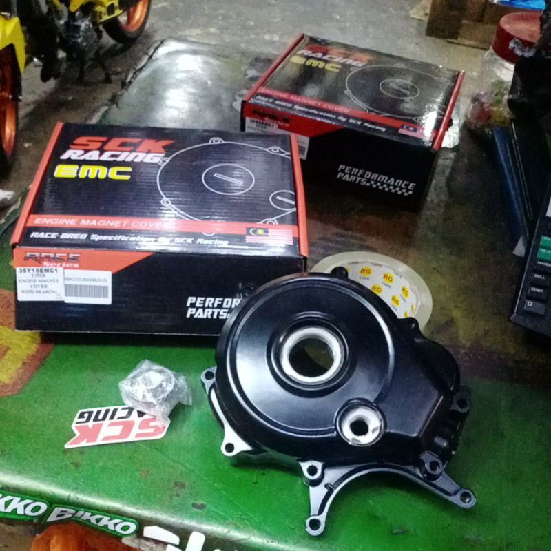 SCK racing engine magnet cover with bearing Y15ZR/ RS150/ LC4S | Shopee ...