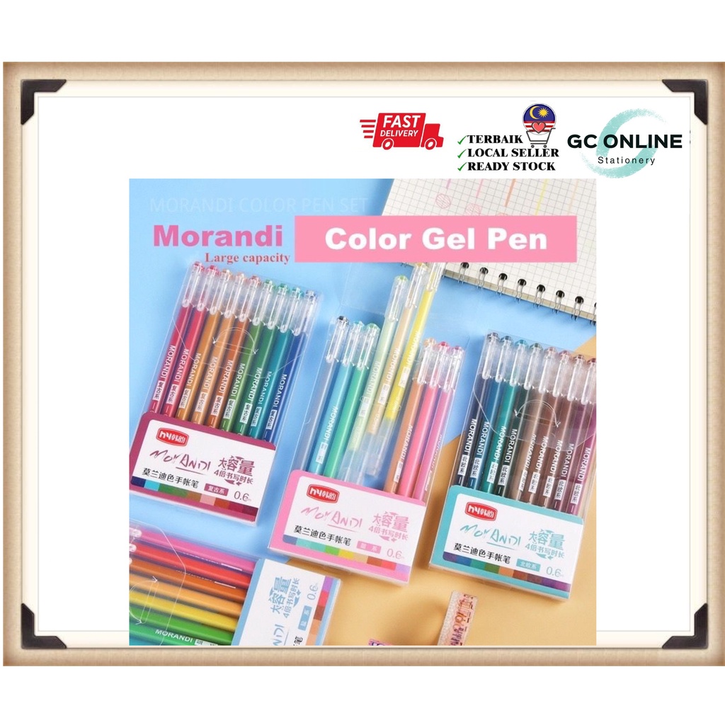 9 Pcs/Set Colour Gel Pen Morandi Color Gel Pen Set Signature Pen Multi ...