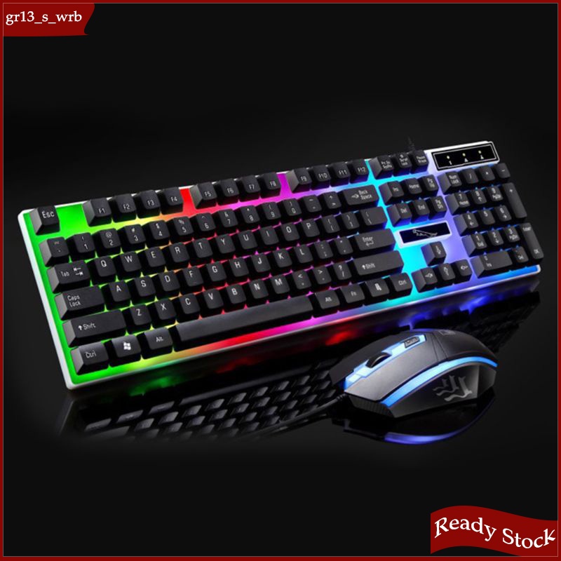 🔥Local Stock🔥 Wired USB Luminous Gaming RGB Light Colourful Keypad ...
