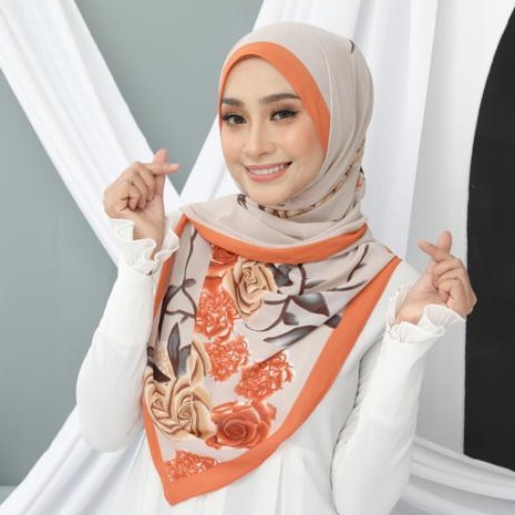 MC Printed shawl Chiffon inner hermes| Hijab | Tudung bawal | Tudung ...