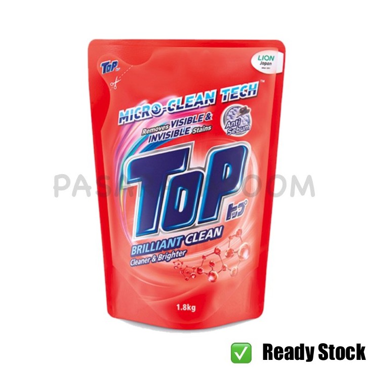 TOP Concentrated Liquid Detergent - Brilliant Clean (REFFIL - 1.8kg ...