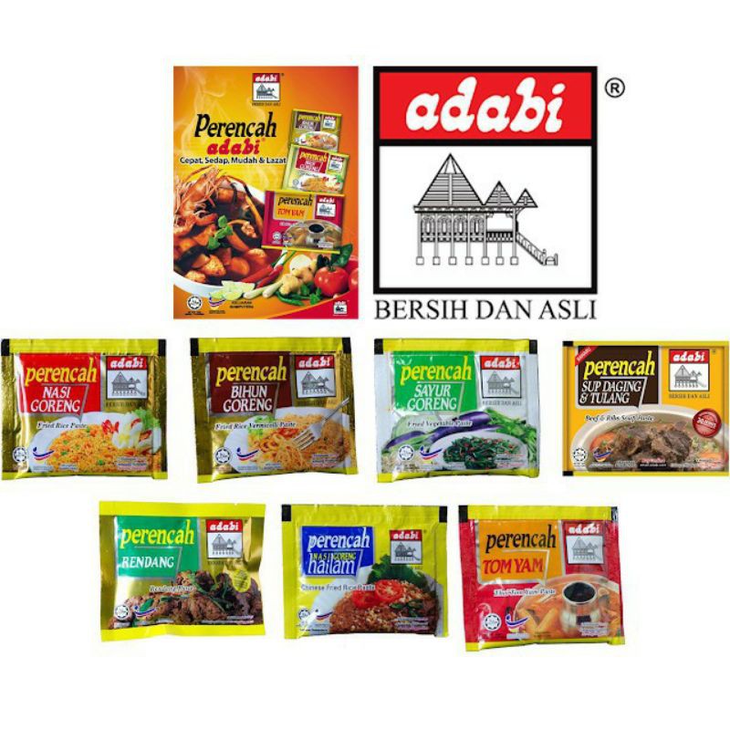 ADABI PASTE PERENCAH MASAKAN PELBAGAI PERISA | Shopee Malaysia