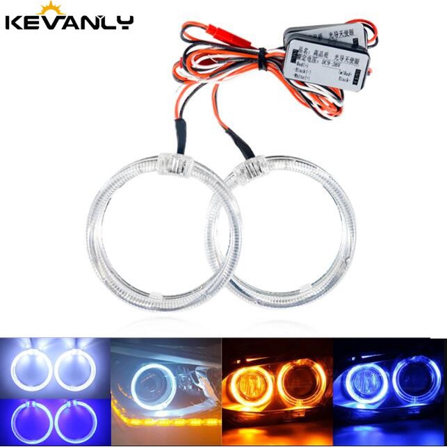 2pcs DRL LED Daytime Running Headlight Lamp Car Angel Eyes Led Halo ...