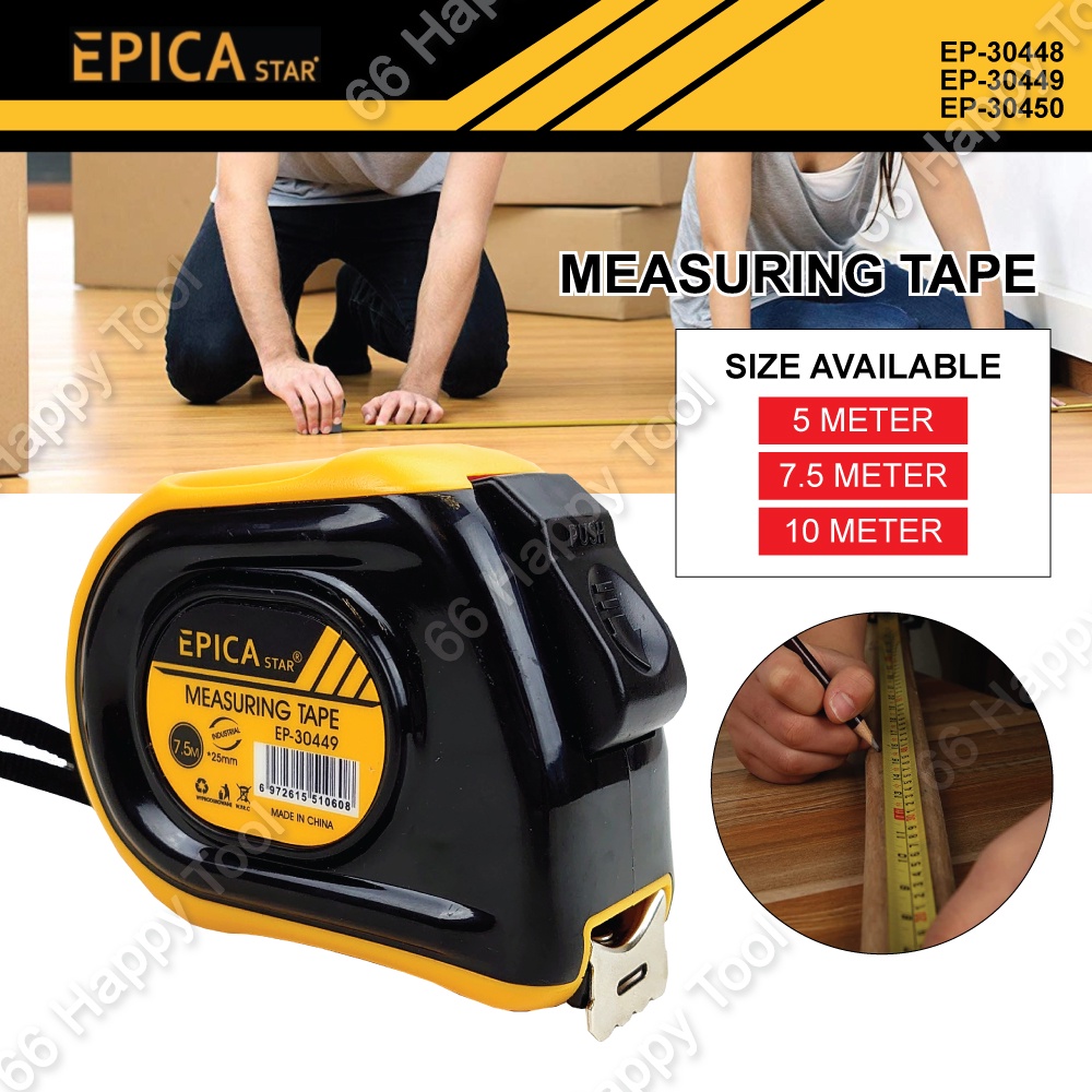 EPICA STAR Measuring Tape 5Meter/7.5Meter/10Meter Metric Inch Ft ...
