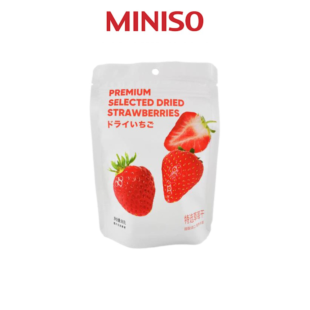 MINISO (Buy 2 Free 2 Random Snack) Premium Selected Dried Strawberries ...