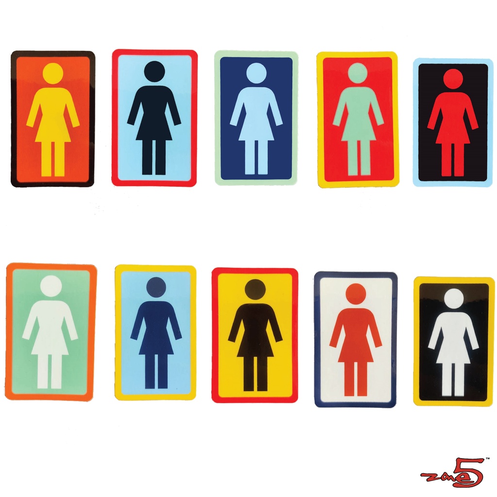 Girl Skateboard Icon Stickers 5191021 | Shopee Malaysia