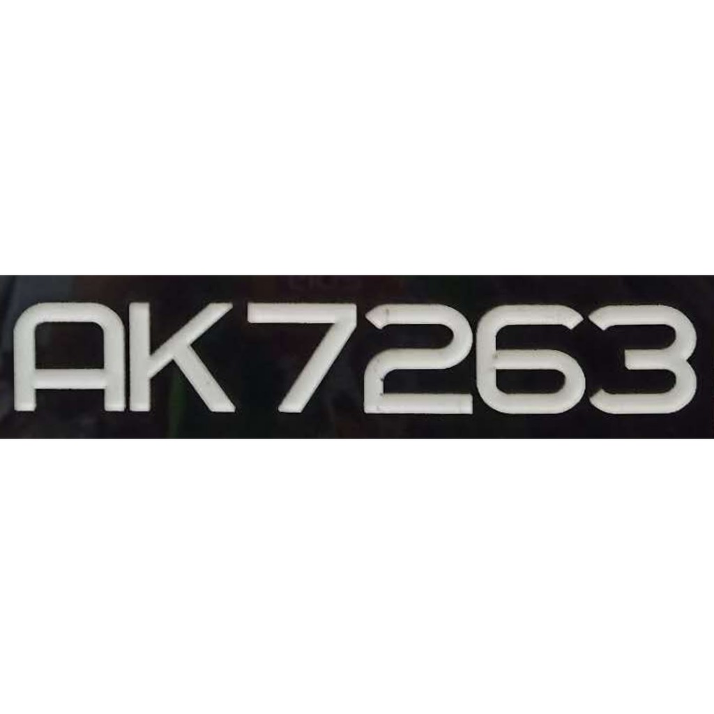 Crystal number plate (custom made) | Shopee Malaysia