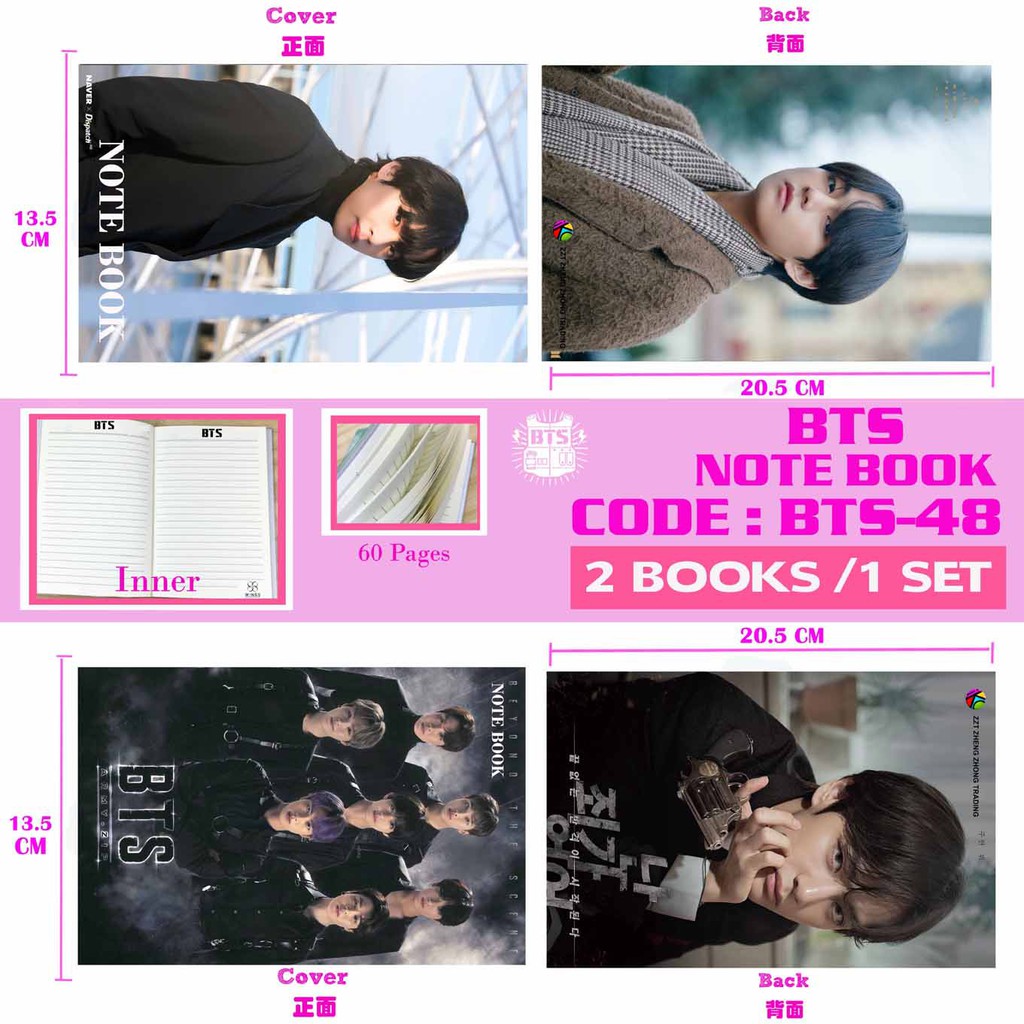 Ready Stock From Malaysia KPOP BT Note Book Buku Nota Stationery ...