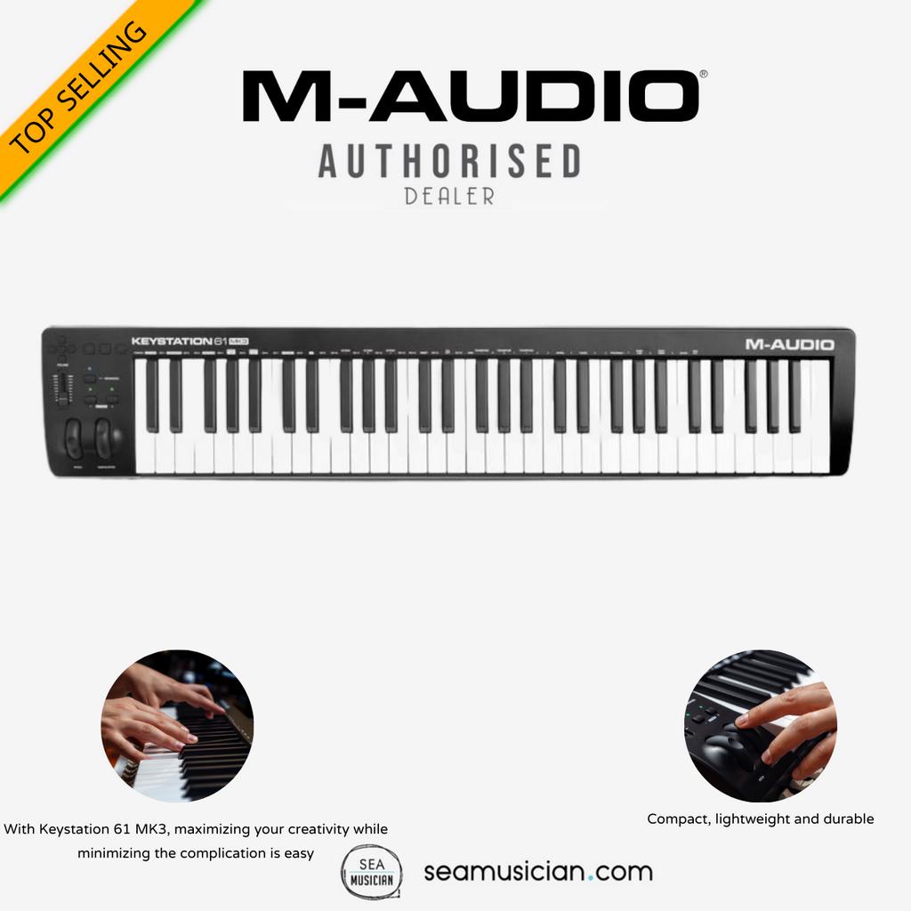 M-AUDIO KEYSTATION 61 MK3 61KEYS KEYBOARD/MIDI CONTROLLER (M AUDIO ...