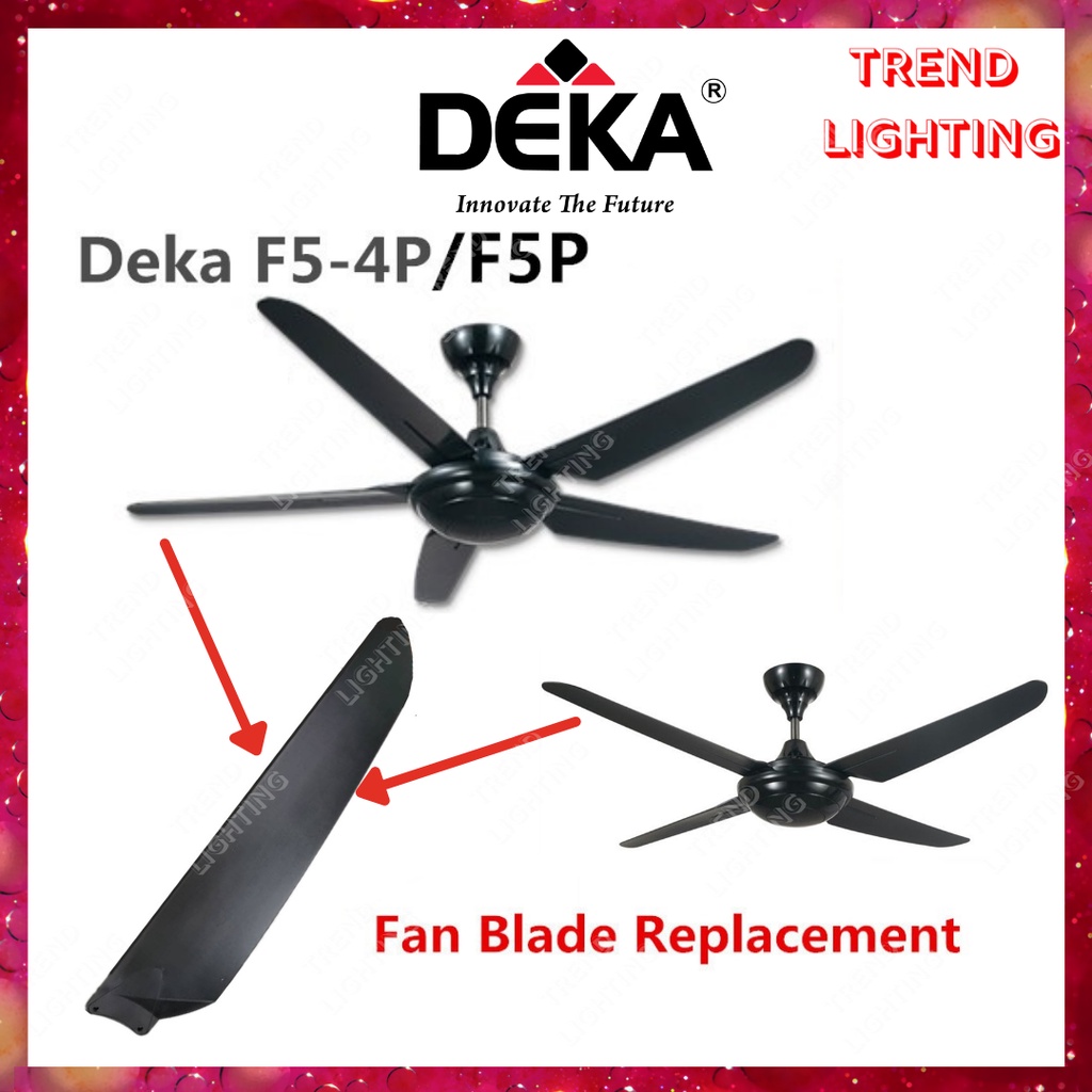 Deka Fan Blade Replacement for Deka F5-4P F5P 5RCF K9 Ceiling Fan ...