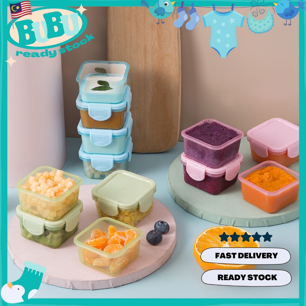 BUBU Baby Mini Food Container Storage Transparent Foods Milk Powder ...