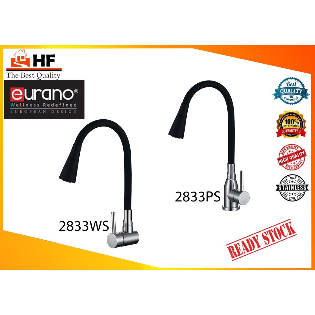 Eurano Pillar/Wall Mounted Sink Tap ERN 2833 Single Flexi Ready Stock ...