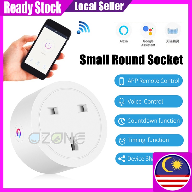 【UK Plug】Tuya Smart Plug 16/20A Wifi Socket Adaptor Power Switch Remote ...