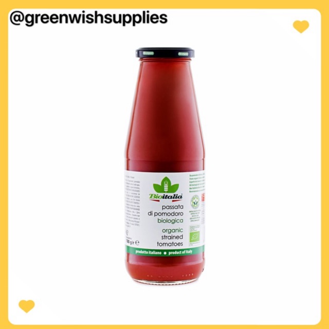 BIOITALIA - Organic Strained Tomatoes, Tomato Pasta Sauce (700ml) Exp ...