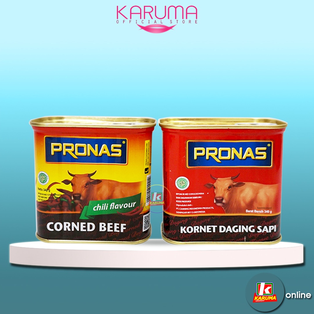 Pronas Corned Beef 340gr, Spicy Processed Beef Corned Beef 340gr ...